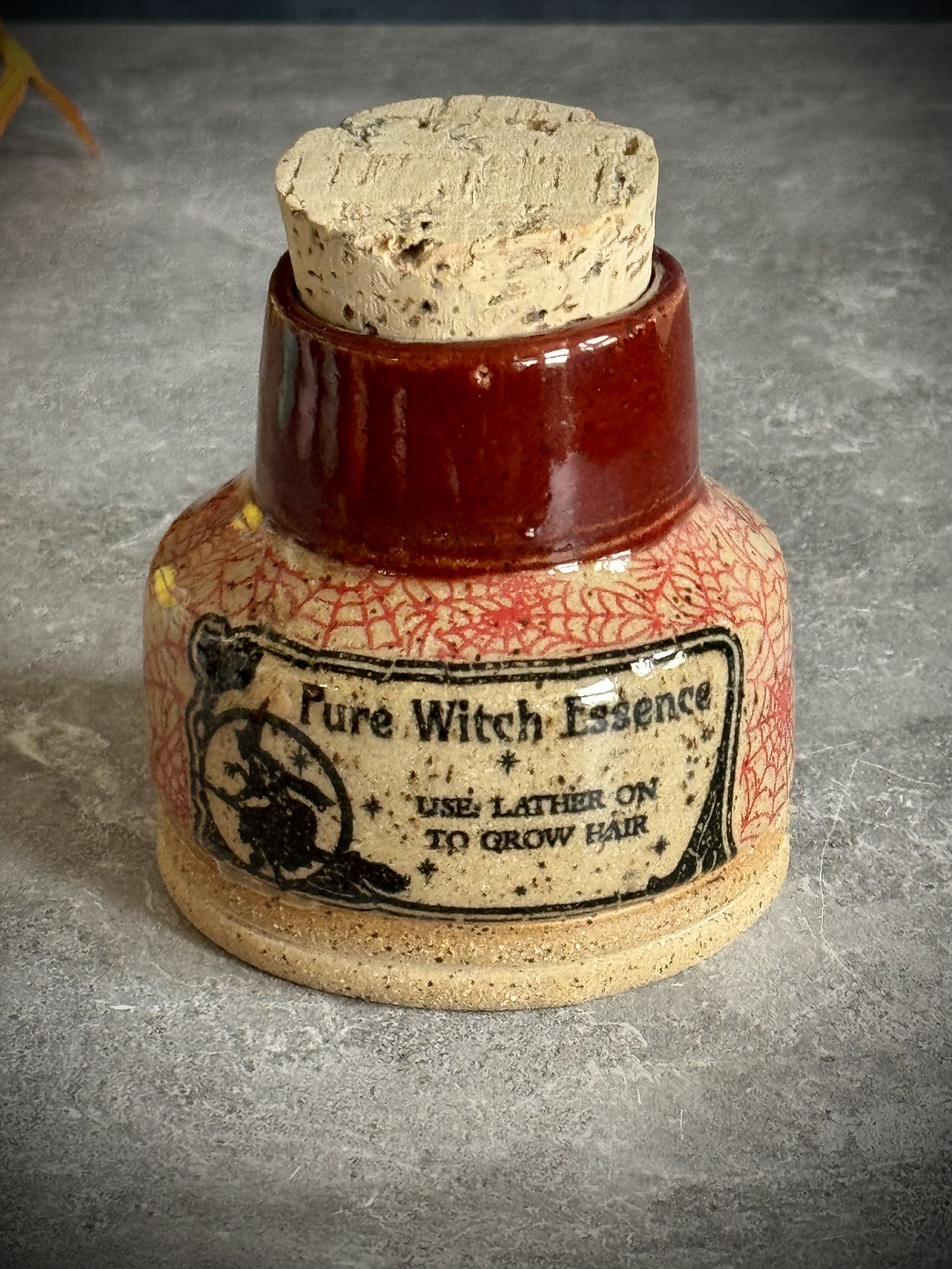 “Pure Witch Essence” Potion Jar – ChickaBee Pottery